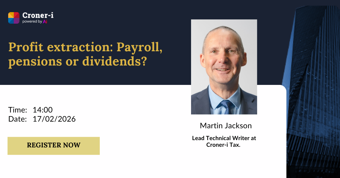Profit extraction: Payroll, pensions or dividends?