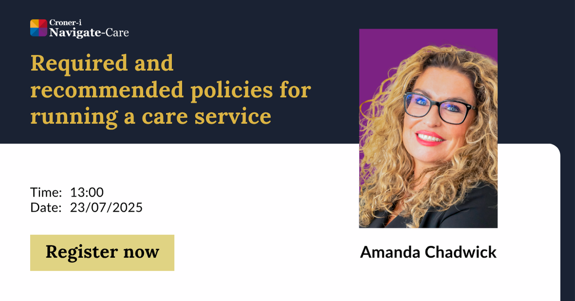 Required and recommended policies for running a care service