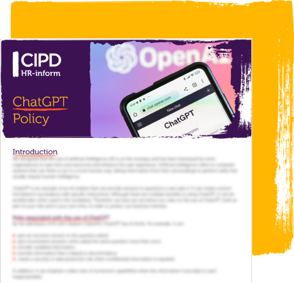 FREE Download "CIPD ChatGPT AI Sample Policy"